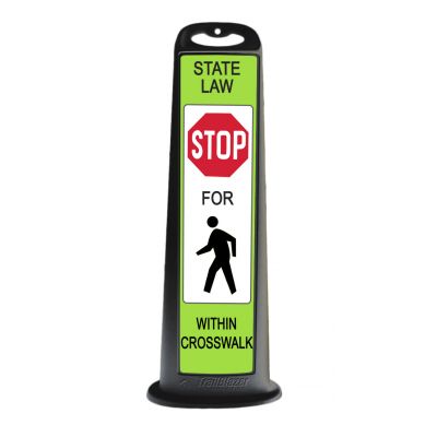 Cortina TrailBlazer 45" Vertical Panel w/Pedestrian Crossing Sign
