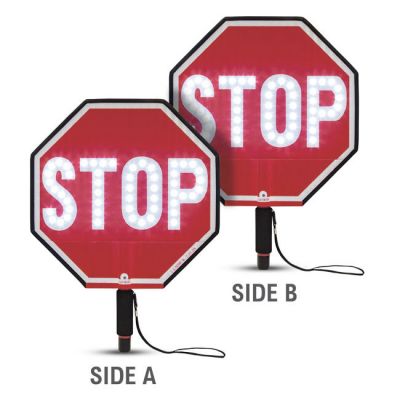Cortina 12" LED Stop Sign HIP Paddle with Padded Handle