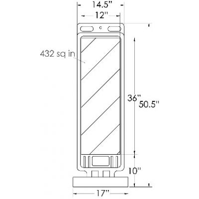Vertical Panel Step-N-Lock - Stop For Pedestrians - Traffic Cones For Less