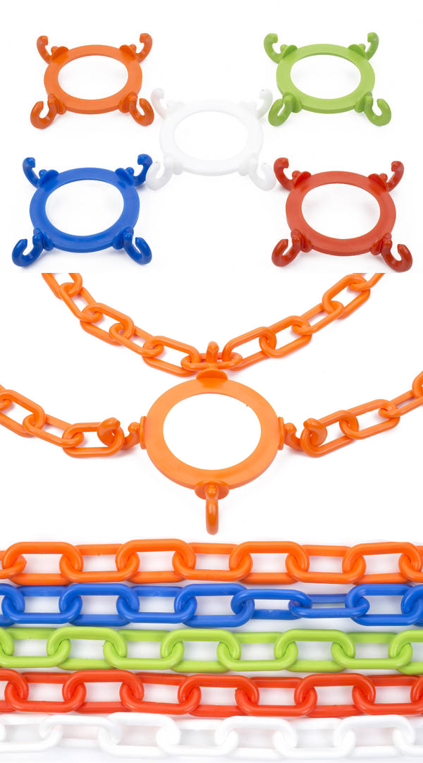 Traffic Cone Chain Adapter, Pack of 6 - Traffic Cones For Less