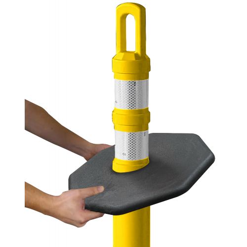 Yellow 42" Looper Tube Delineator Post - Pack of 400