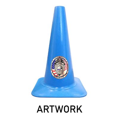 18 Inch Blue Sport Cone, 2.5 lbs - Traffic Cones For Less