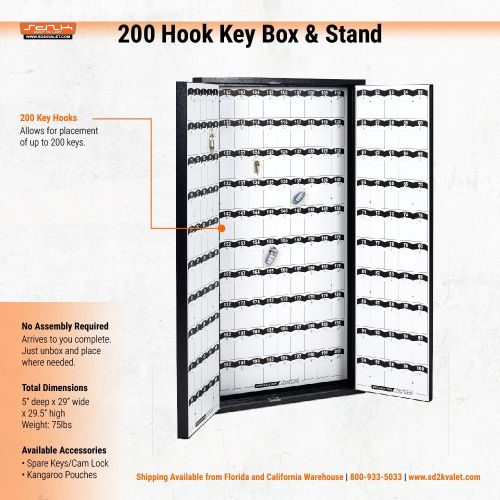 200 Hook Valet Key Box - Traffic Cones For Less