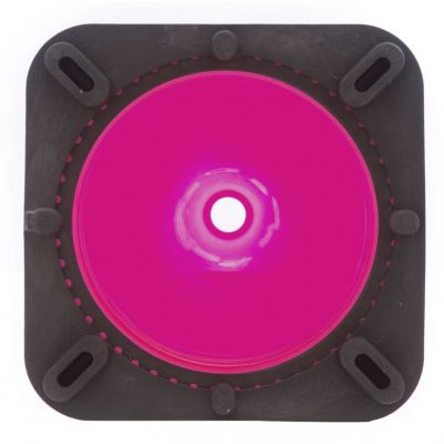 28" Pink Traffic Cone Black Base, 7lbs - Traffic Cones For Less