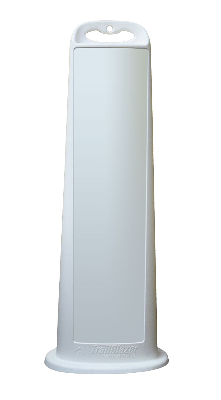 Cortina TrailBlazer Vertical Panel Channelizer 45 Inch, White