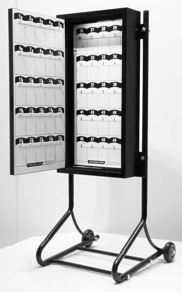 Designer Stand for 50 Hook Valet Key Box in Black - Traffic Cones For Less