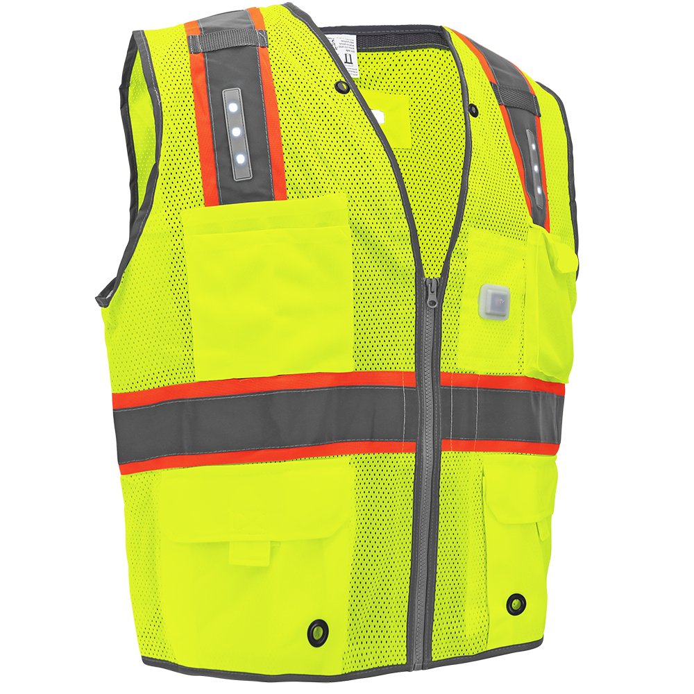 FrogWear High-Viz LED Premium Surveyors Safety Vest