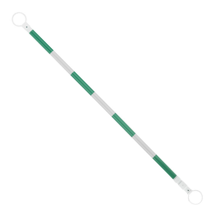 Retractable Delineator Bar Green & White