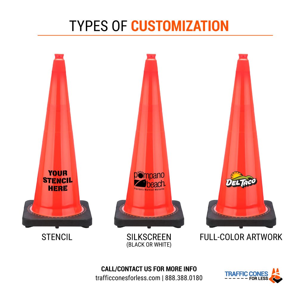 Two Pallet Bundle 36" Traffic Cones, 12 lb Black Base