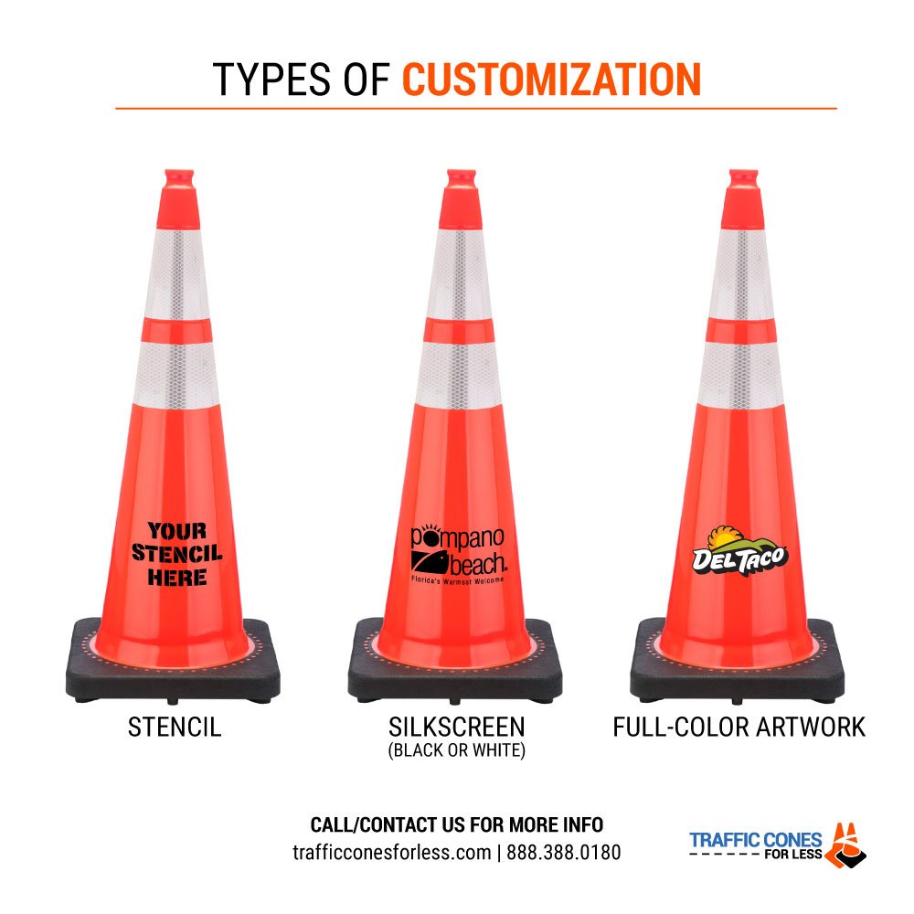 Two Pallet Bundle 36" Traffic Cones w/6" & 4" 3M Reflective Collars