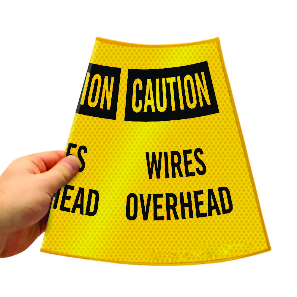 Wires Overhead Reflective Cone Message Collar