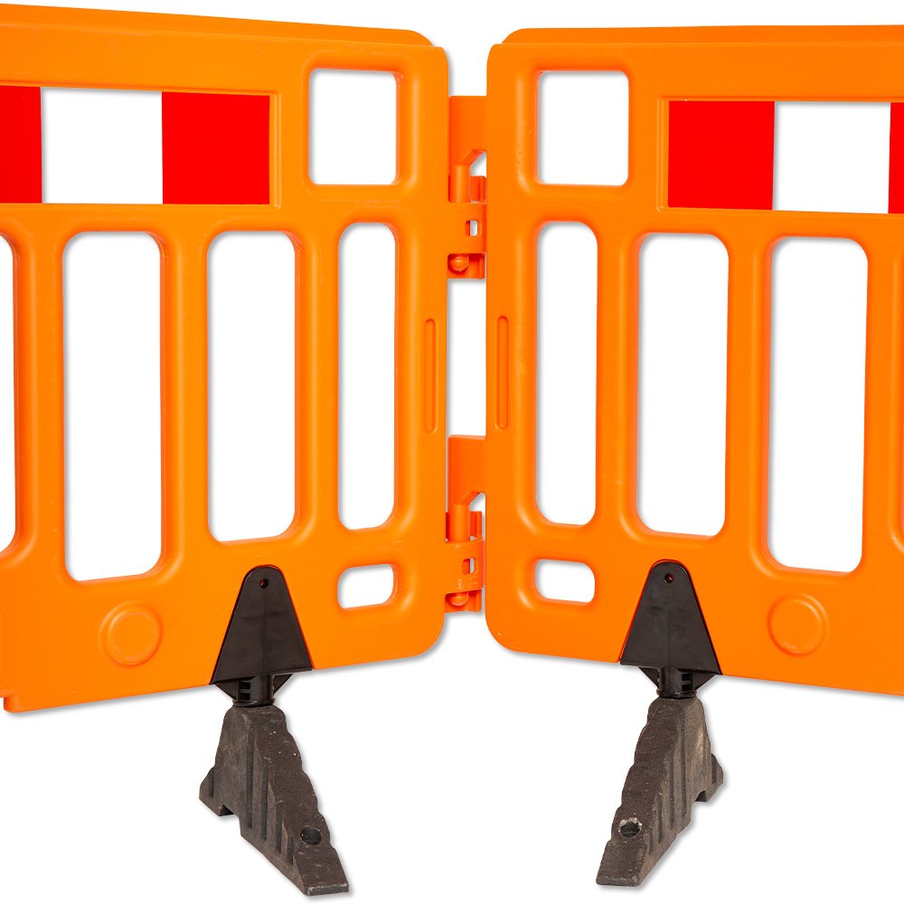 6ft Heavy Duty ADA Orange Plastic Barricade