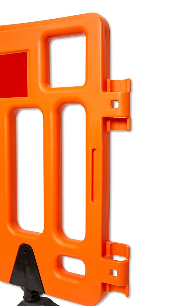 6ft Heavy Duty ADA Orange Plastic Barricade