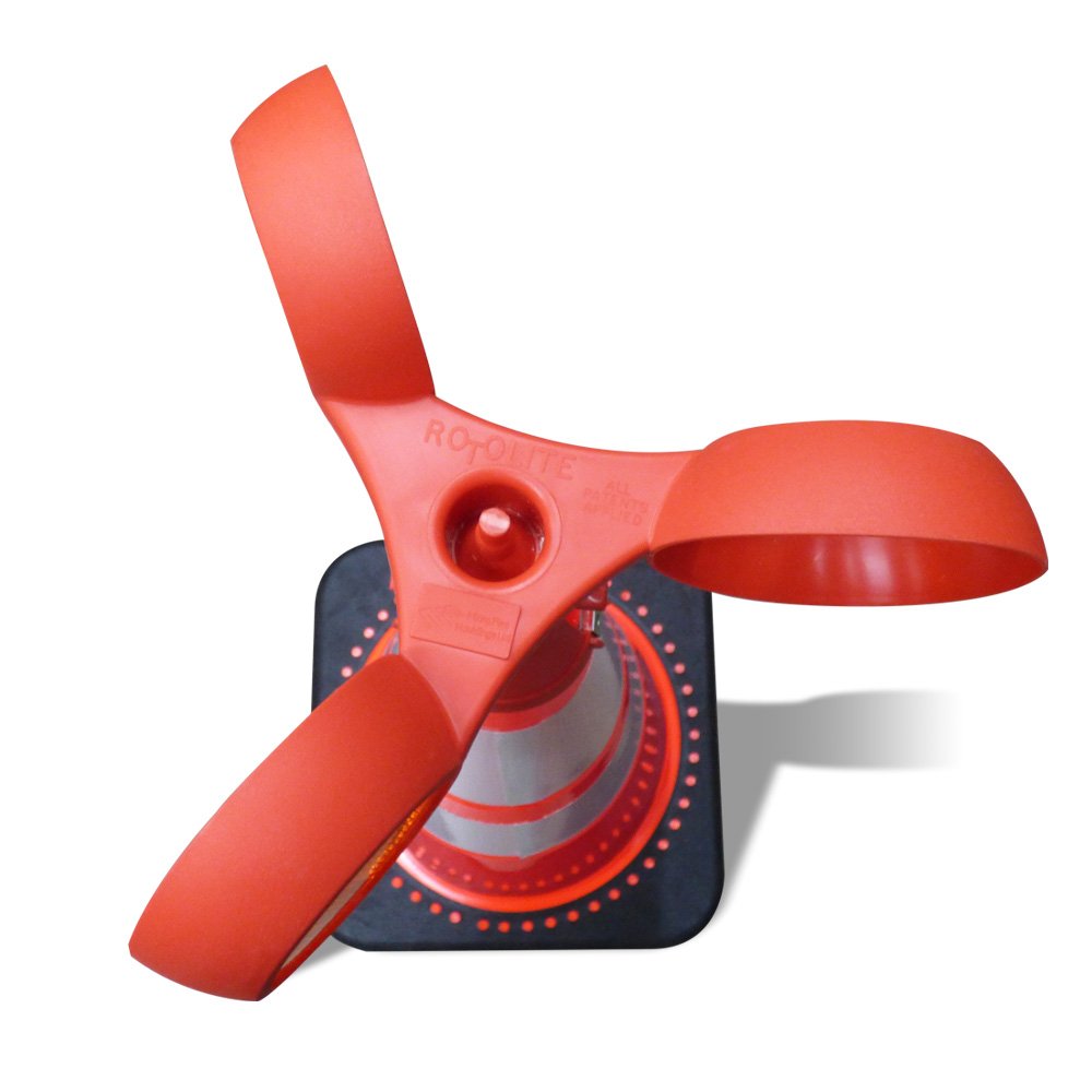Orange Roto-Reflector Traffic Cone Spinner Top - Traffic Cones For Less