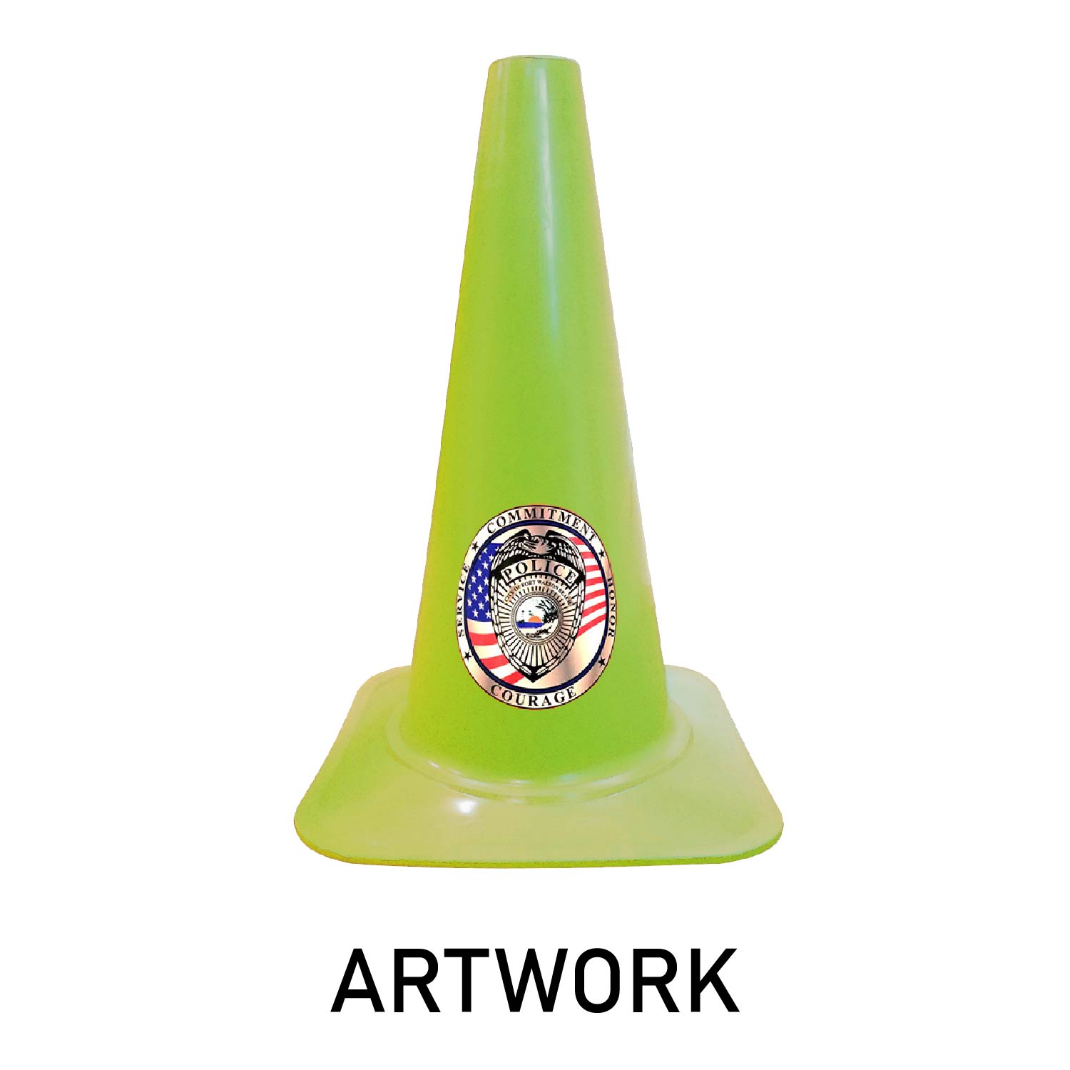 Sport Cone 18" Fluorescent Lime - Traffic Cones For Less