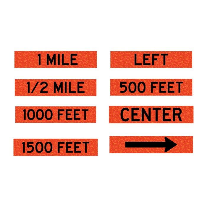 48" x 48" Roll Up Traffic Sign - Right Shoulder Closed Ahead