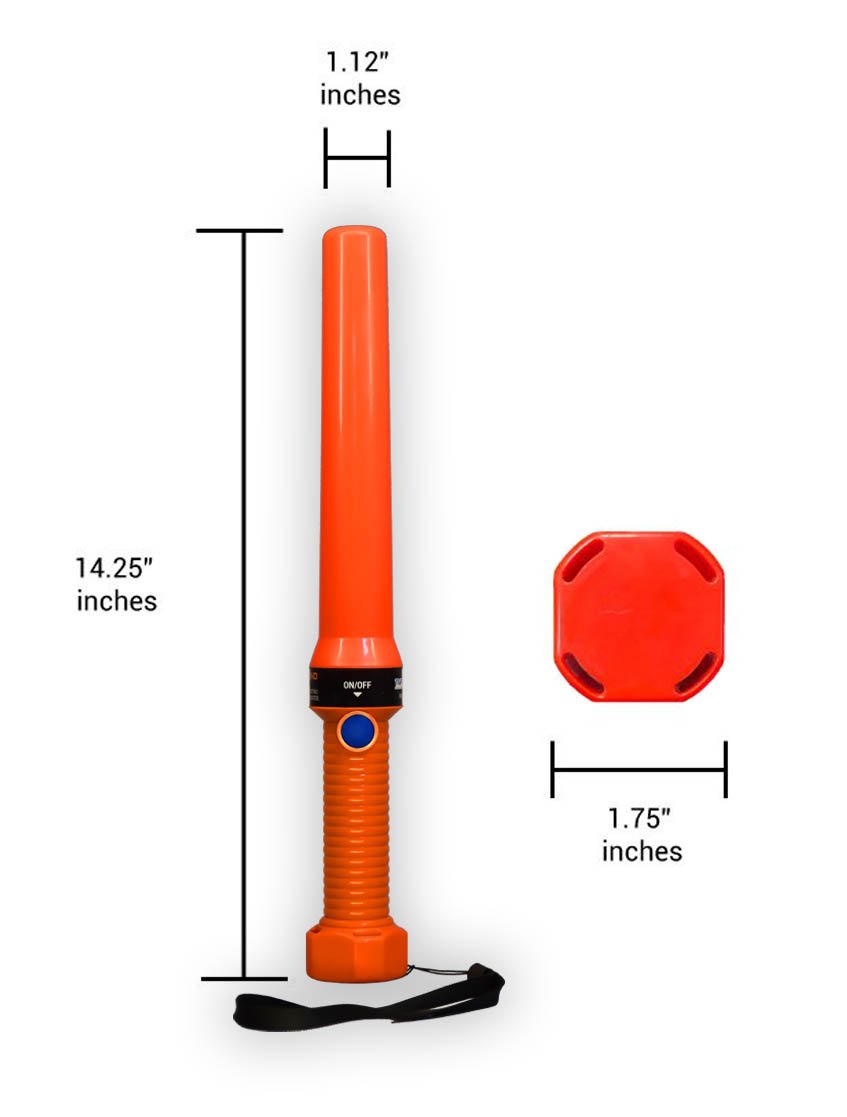 Heavy Duty Marshalling Aviation Safety Day & Night Wand Bundle - 20 Pack