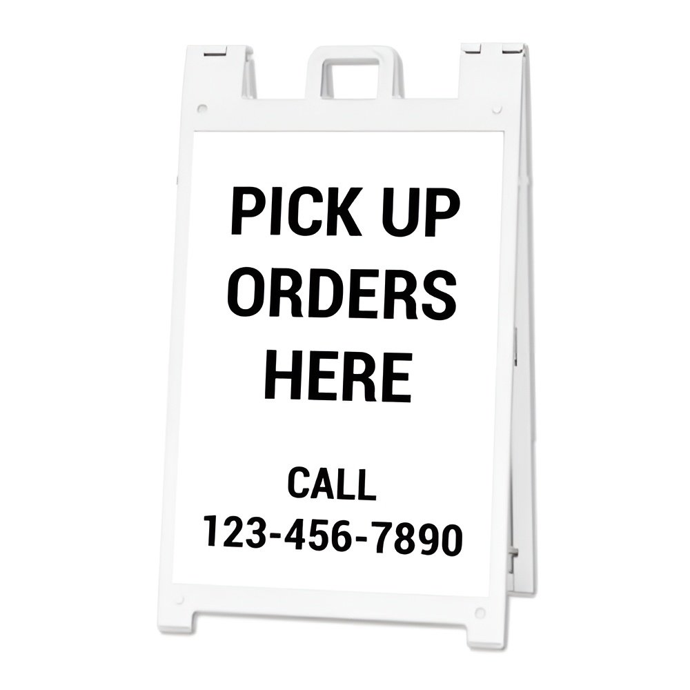 Signicade Deluxe A-Frame Sign - Pick Up Orders Here