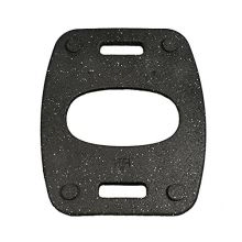 45" White Vertical Panel Blank Rubber Base - Traffic Cones For Less