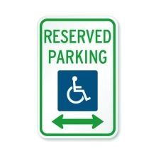 Official MUTCD Reserved Parking ADA Traffic Sign 12x18