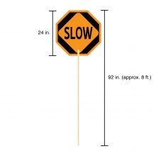 Engineer Grade Reflective Stop/Slow Stand-Up Paddle Sign