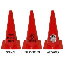 Lakeside 28 Inch Red Traffic Safety Cone, 7 lbs