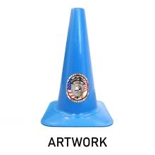 18 Inch Blue Sport Cone, 2.5 lbs - Traffic Cones For Less