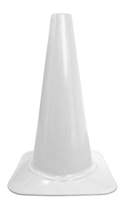 18 Inch White Sport Cone, 2.5 lbs - Traffic Cones For Less
