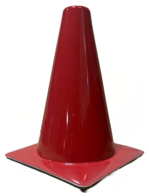 12" Red Traffic Cone 1.5 lbs USA Made