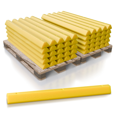 6 feet Dura Stop Heavy Duty Plastic Parking Block 4.5"H
