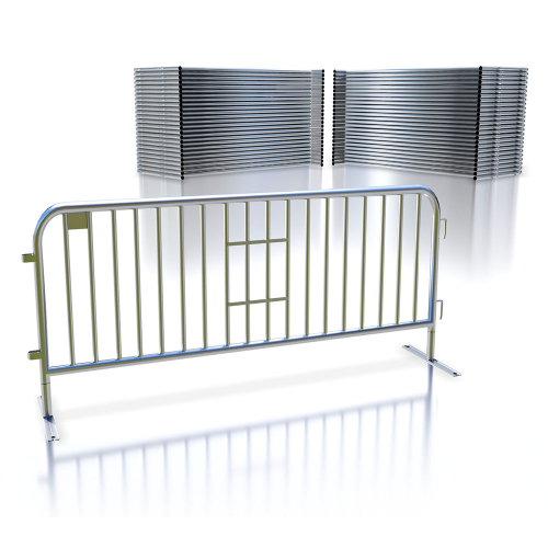 8ft Heavy Duty Galvanized Steel Crowd Control Barricade