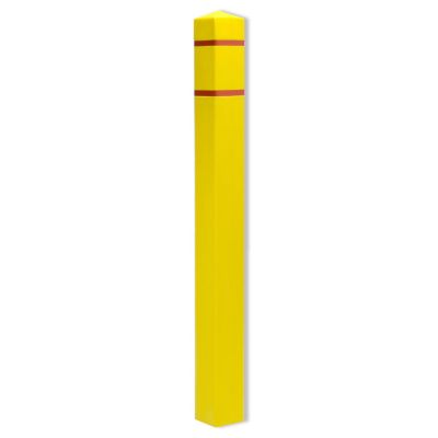 Square Post Guard Top Bollard Cover w/Stripes