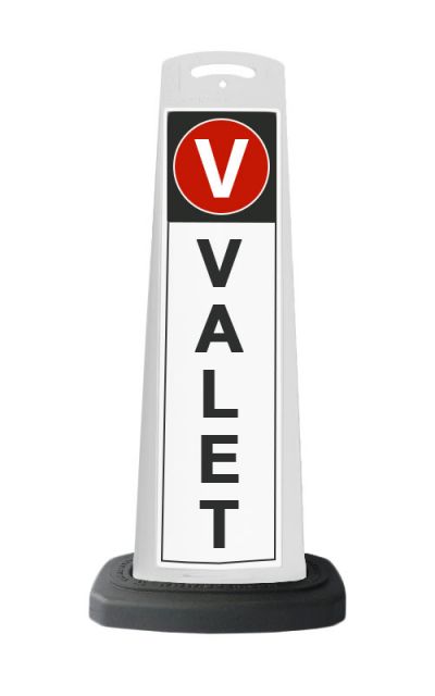 Valet Vertical Panel with Reflective Sign V2 - Traffic Cones For Less