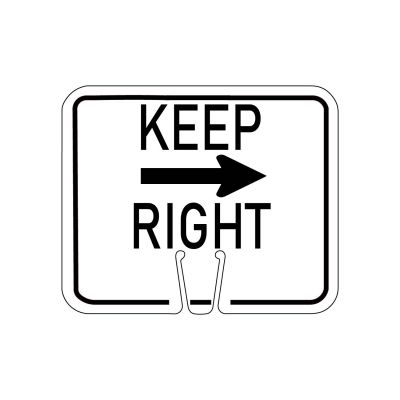 Traffic Cone Sign - KEEP RIGHT - Traffic Cones For Less