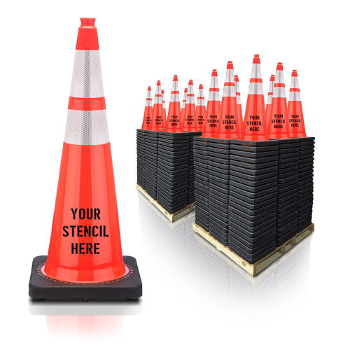 Two Pallet Bundle 36" Traffic Cones w/6" & 4" 3M Reflective Collars