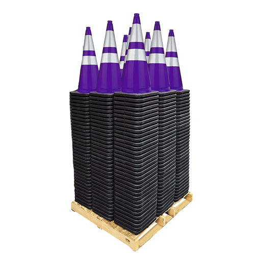 Exclusive Pallet Bundle 28" Purple Traffic Cones