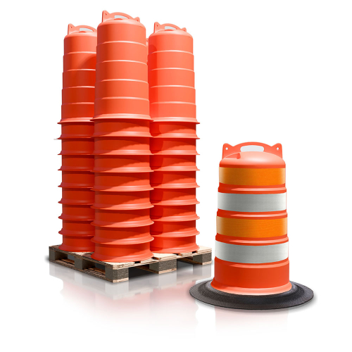 Traffic Barrel Drum Economy Channelizer Pallet Bundle