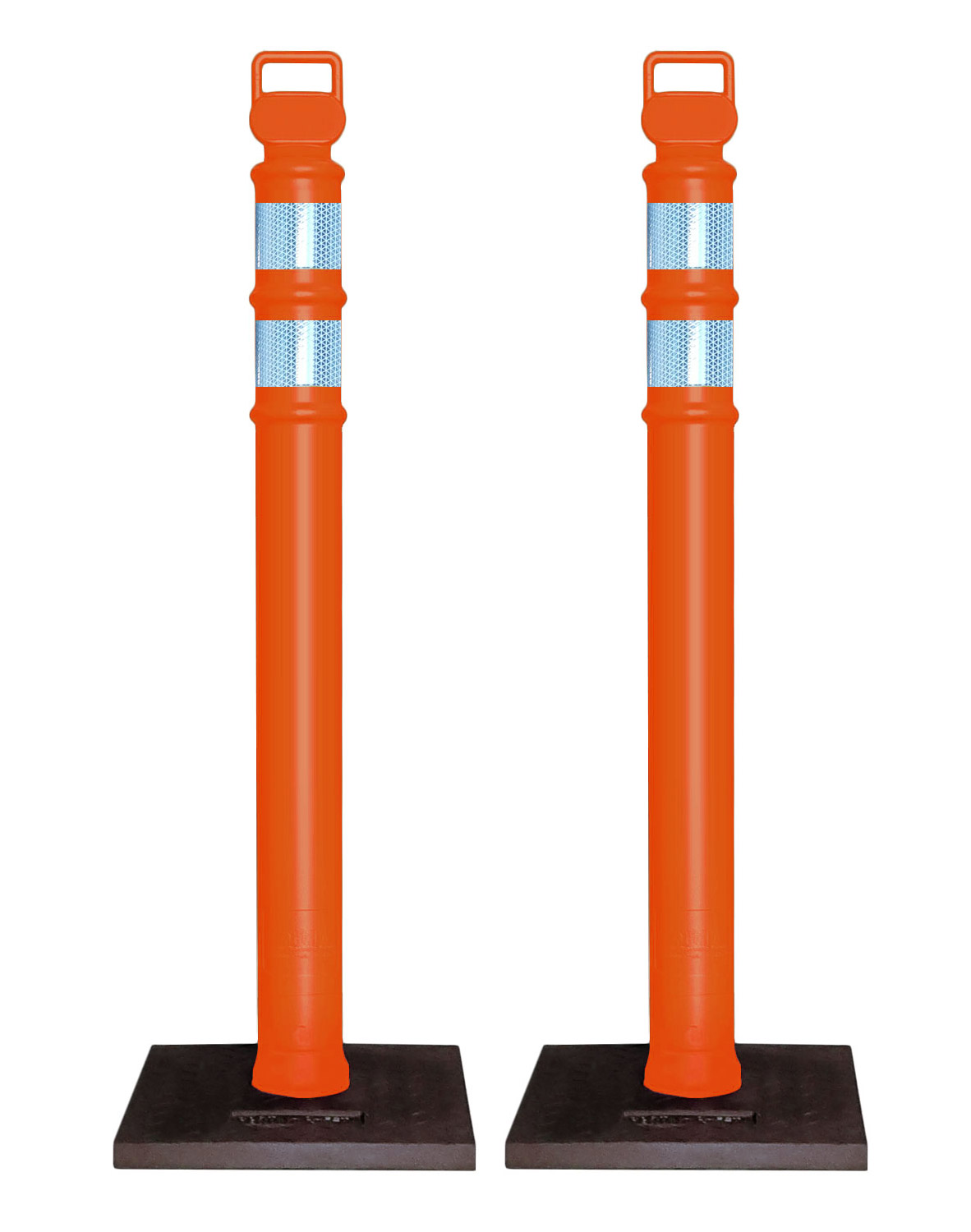 Easy Grab Premium 45" Delineator w/Base, Pack of 2