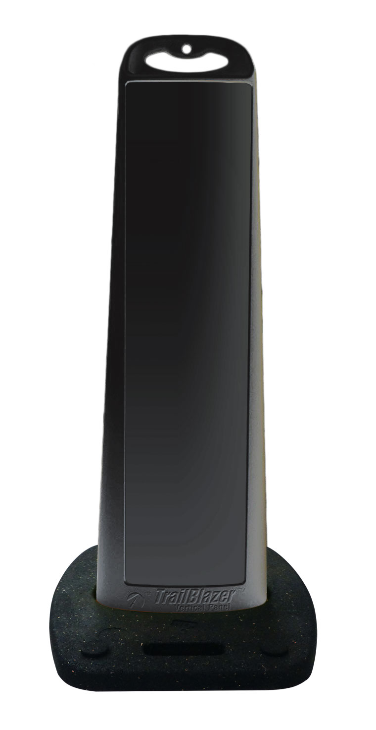 45" Black Vertical Panel Blank w/Rubber Base