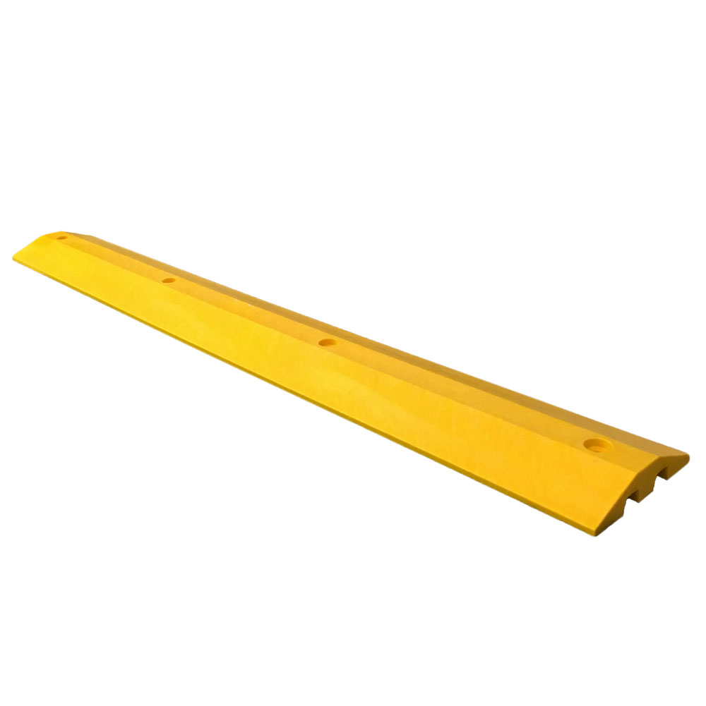 6’ Standard Speed Bump w/Channels - Yellow - Traffic Cones For Less