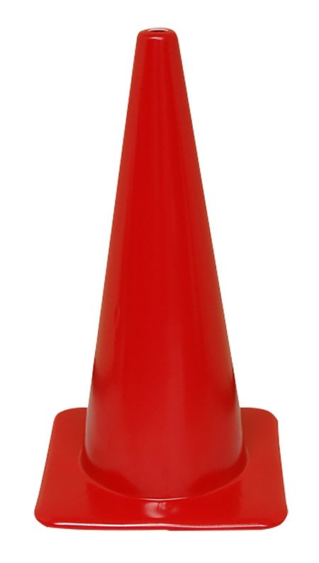Lakeside 28 Inch Red Traffic Safety Cone, 7 lbs