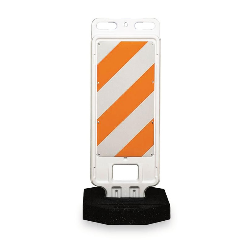Vertical Panel Crosswalk Road Traffic Barricade 12" Wide