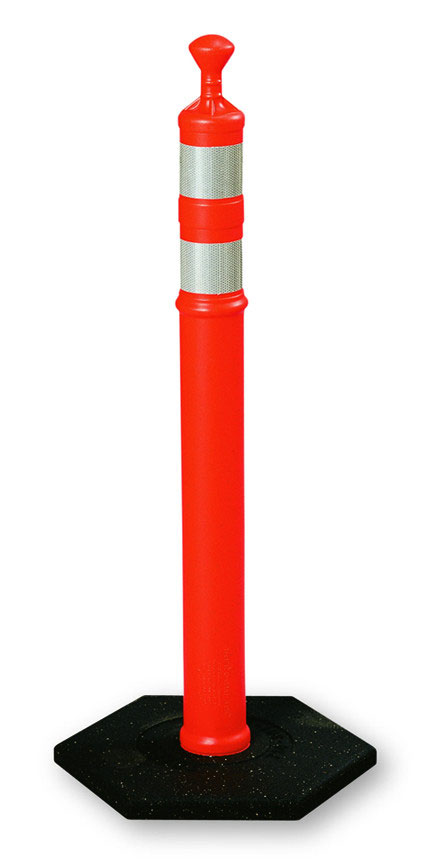 42" Grabber Delineator Tube with Base - Traffic Cones For Less