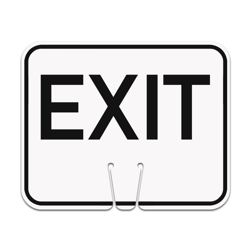 Traffic Cone Sign - EXIT - Traffic Cones For Less