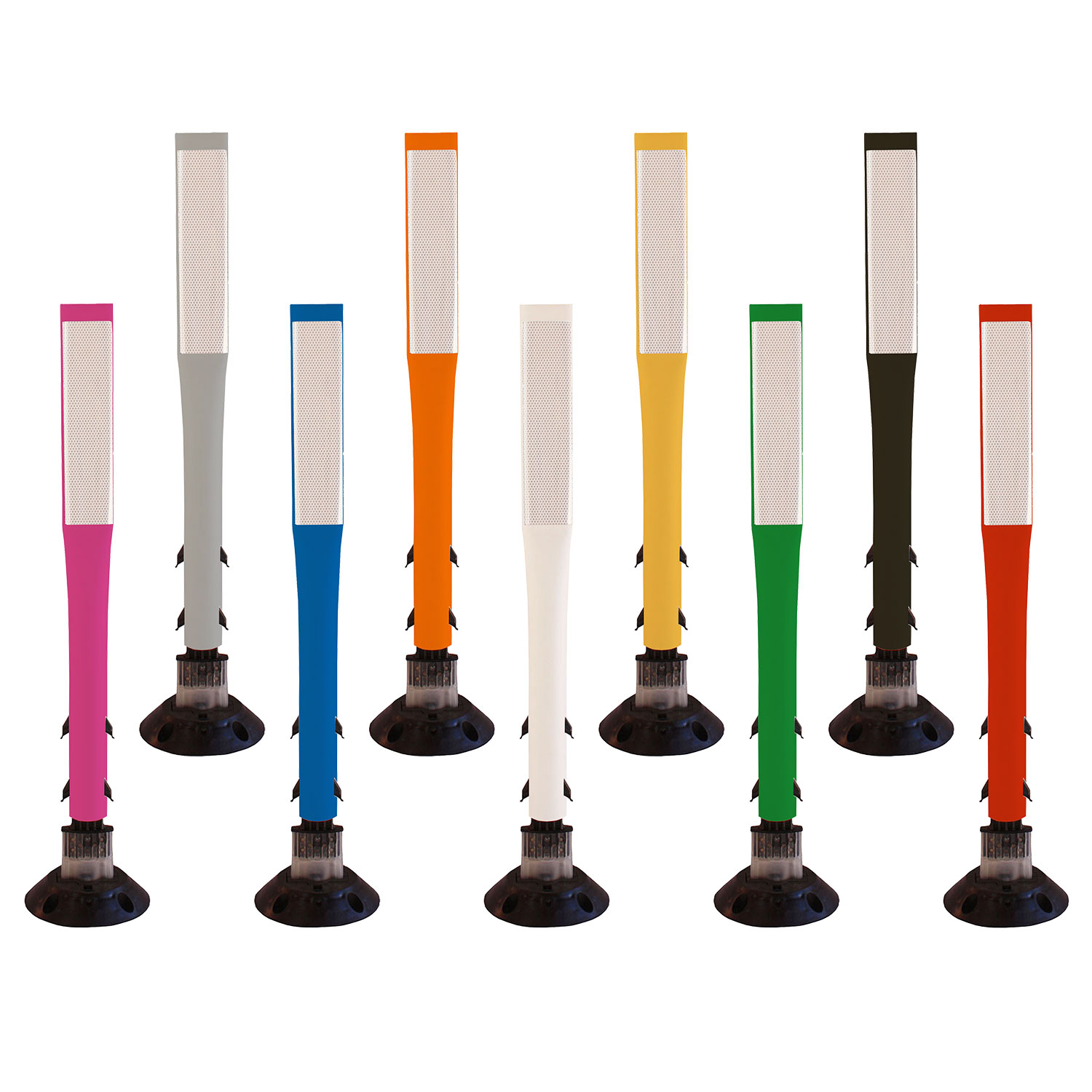 30" Surface Mount Flat Top Traffic Delineator - Traffic Cones For Less