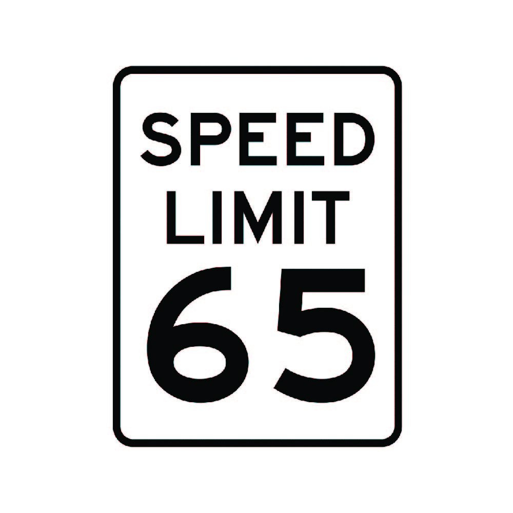 Speed Limit Sign 65