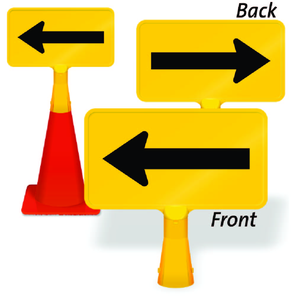 ConeBoss Sign: One Direction Arrow Symbol - Traffic Cones For Less
