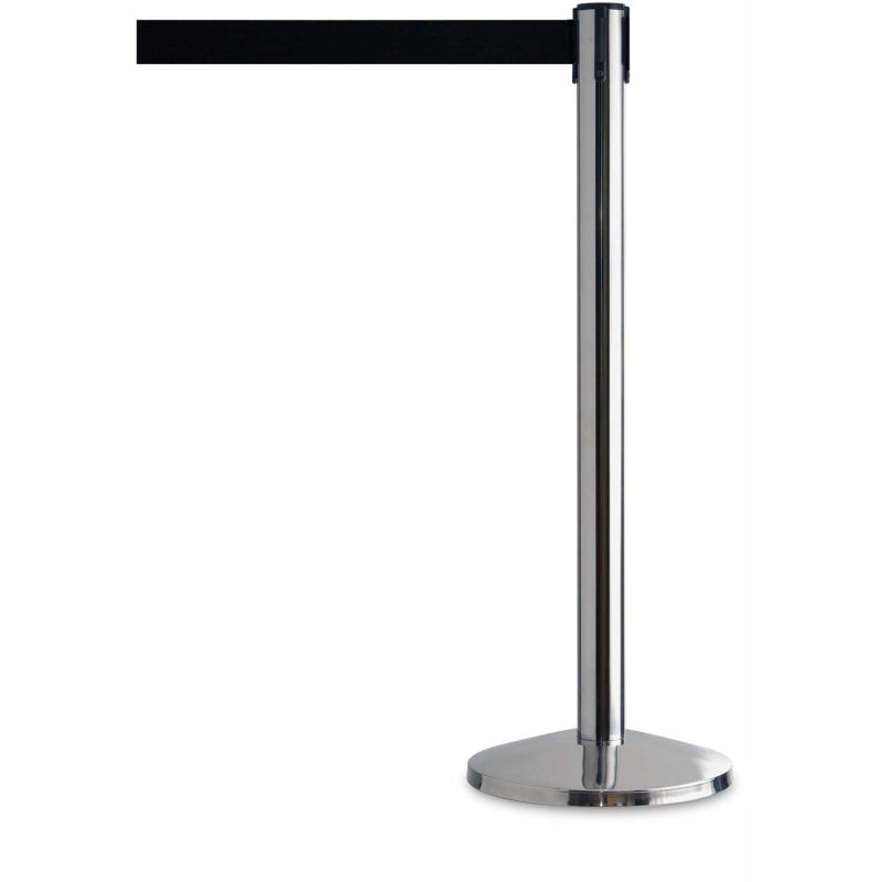 Line Divider Retractable Belt Stanchion Polished Finish