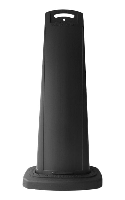 Blank Black Vertical Sign Panel - Traffic Cones For Less