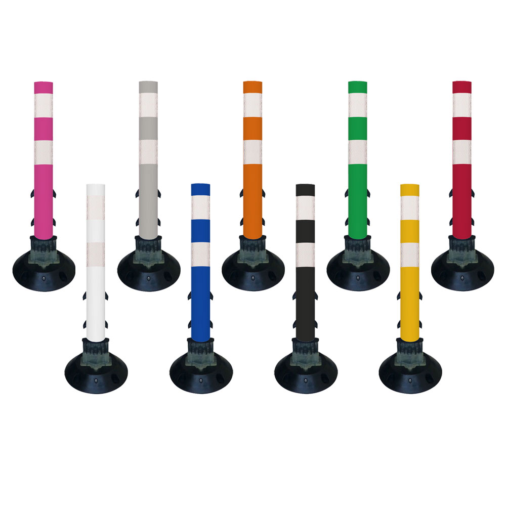 19" Flexible Surface Mount Tubular Traffic Delineator